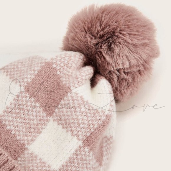 October Love | Accessories | Nwt October Love Pom Pom Knit Beanies Hat ...
